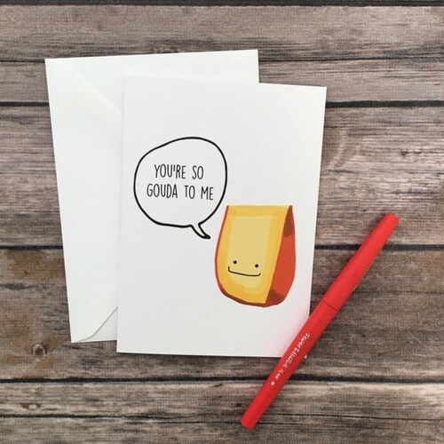 Funny Birthday Flan Pun Card anniversary Card I Love You | Etsy