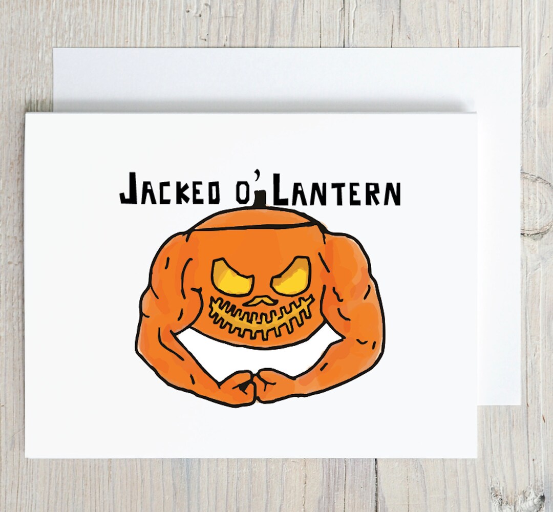 Funny Pumpkin Illustration Jack O' Lantern Pun Illustration Happy ...