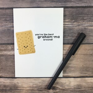 Funny Cute Mother's Day Graham Cracker Cook Food Pun Card - Etsy