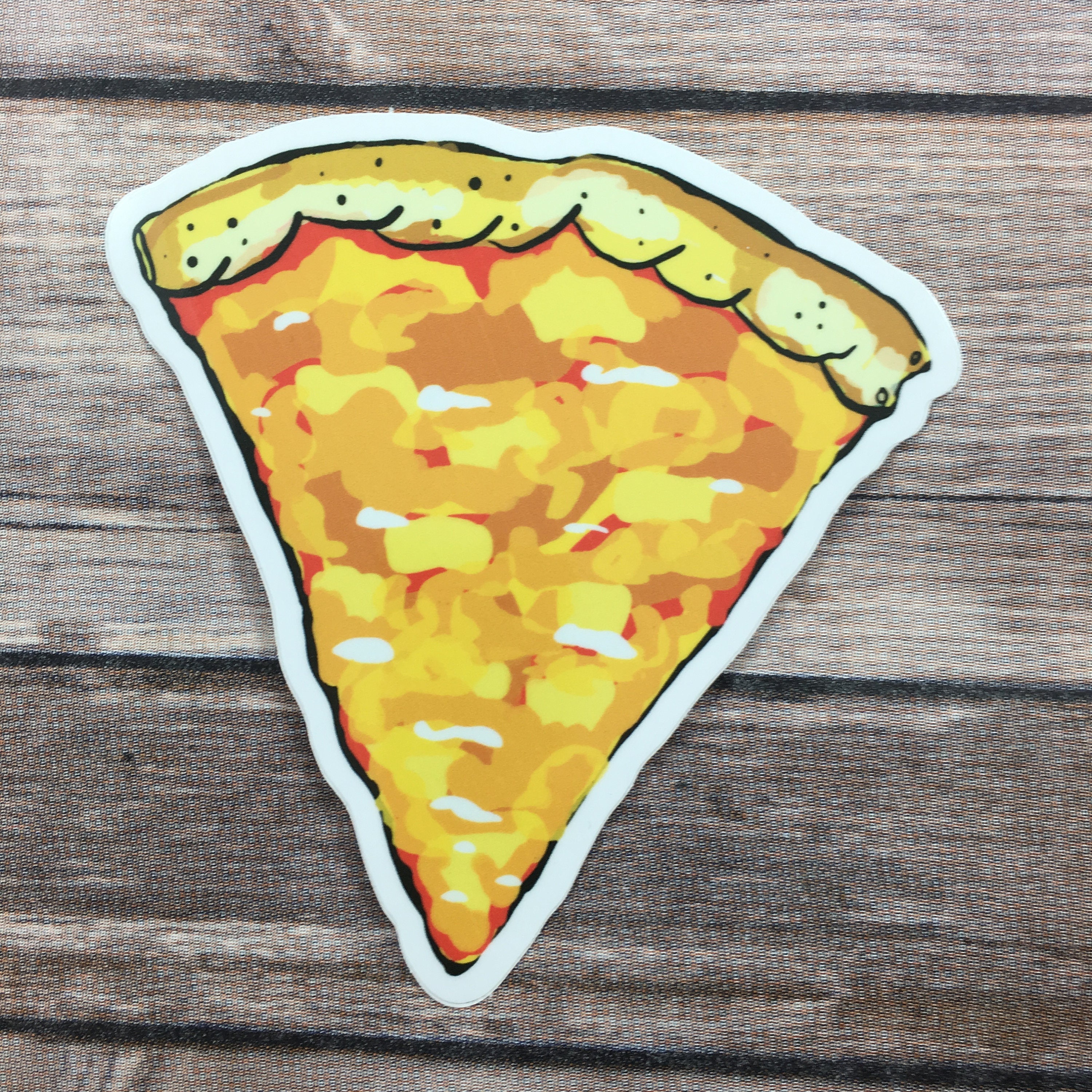 pizza vinyl sticker pizza slice sticker cute pizza | Etsy