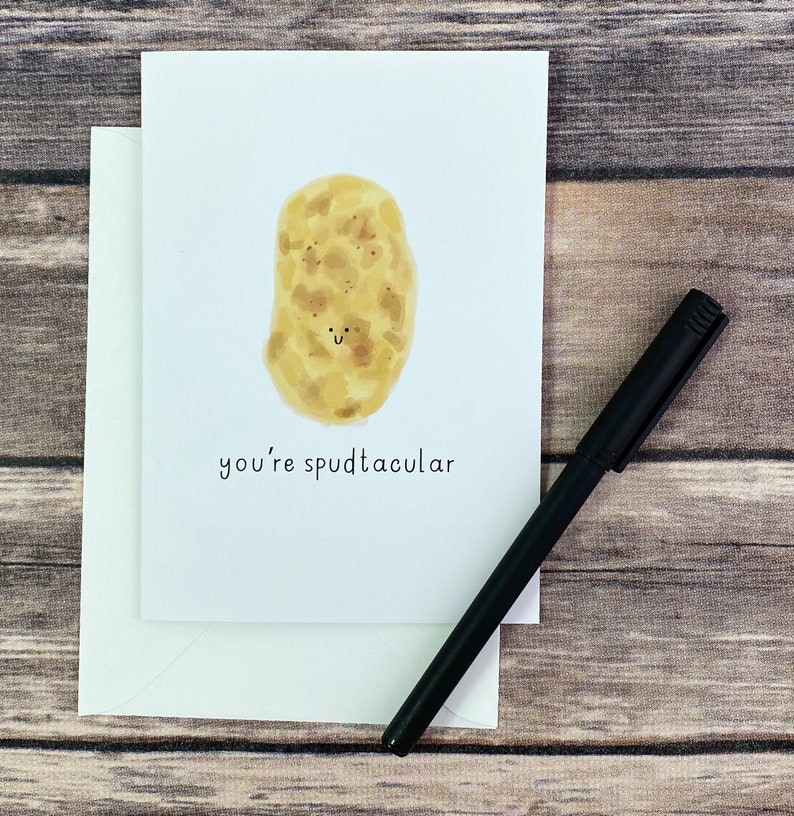 Funny You're Spudtacular Potato Spud Friendship Love Card | Etsy