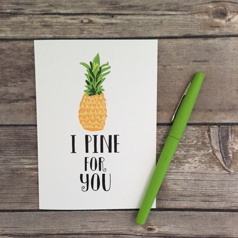 Funny Sexy Valentine's Day Pineapple Anniversary Card - Etsy