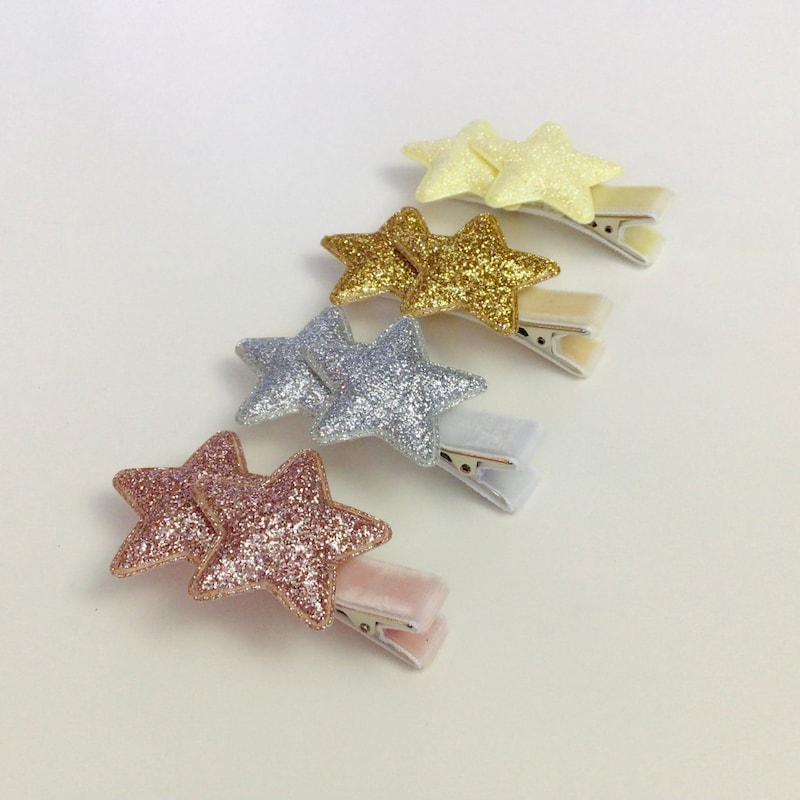 Star Hair Clips - Etsy