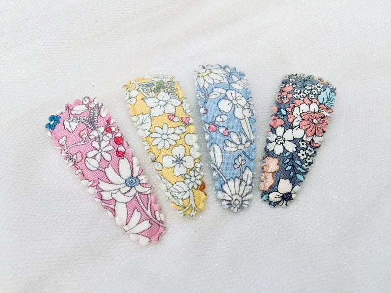 Girls Snap Clips Toddler Snap Clips Snap Clip Sets Flower Snap - Etsy