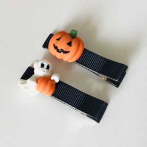 Halloween Hair Clips Pumpkin Hair Clips Halloween Ghost Hair - Etsy