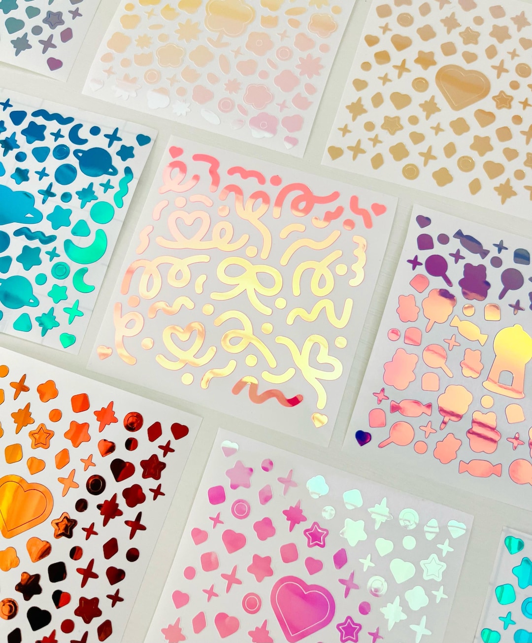 Holographic Sticker Sheet Kpop Lightstick Decal K-pop Polco Deco ...