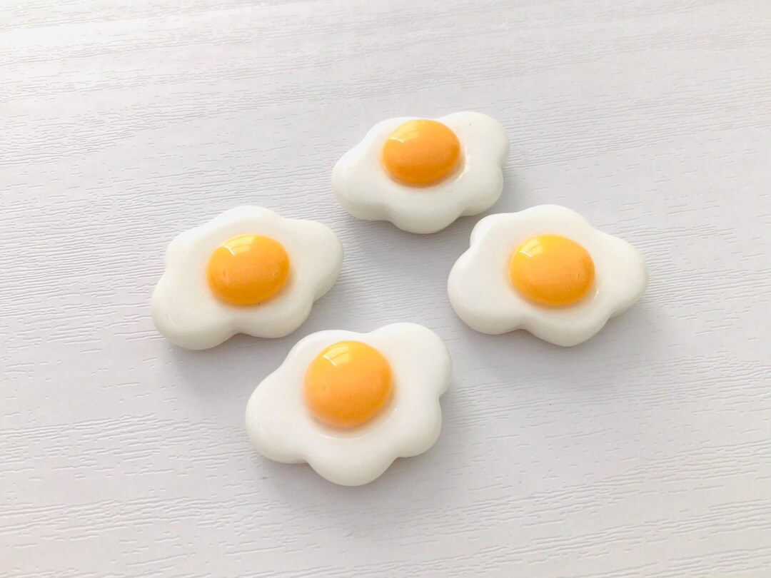 4 Fried Egg Magnet Set Mini Food Magnets Cute Fridge Magnet Set Locker ...