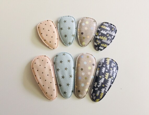 Baby snap clips fabric snap clips baby hair clips fabric snap | Etsy