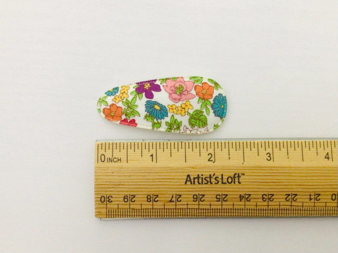 Grab Bag of Fabric Covered Snap Clips Girls Snap Clips School Hair ...