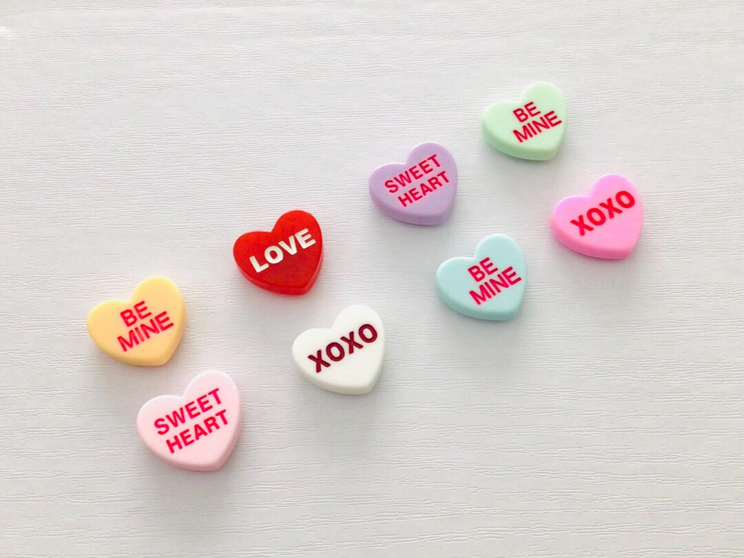 8 Fridge Magnets Valentine’s Day Magnet Set Conversation Heart Magnets ...