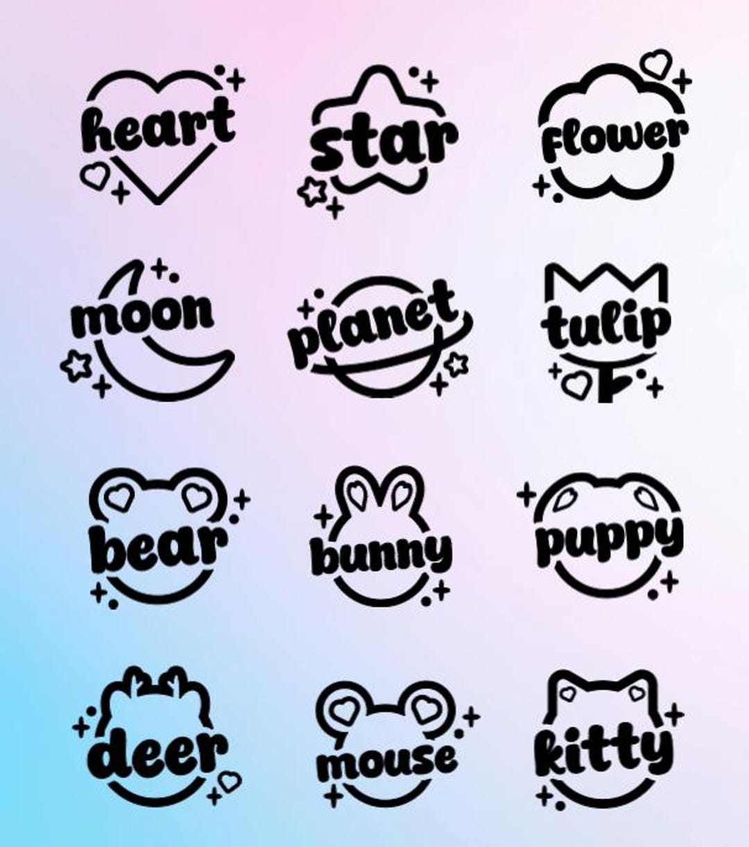 Custom Name Lightstick Decals Holographic Vinyl Decal Custom Text ...