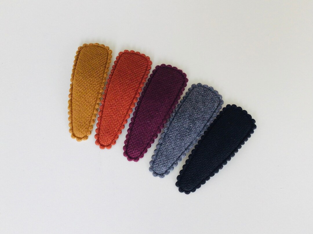 Girls Snap Clip Fabric Snap Clips Fall Snap Clips Winter Snap Clip ...