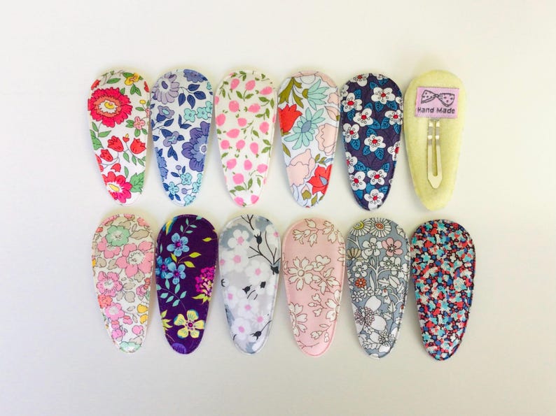 Grab Bag of Liberty London Fabric Snap Clips Girls Snap Clip Liberty ...