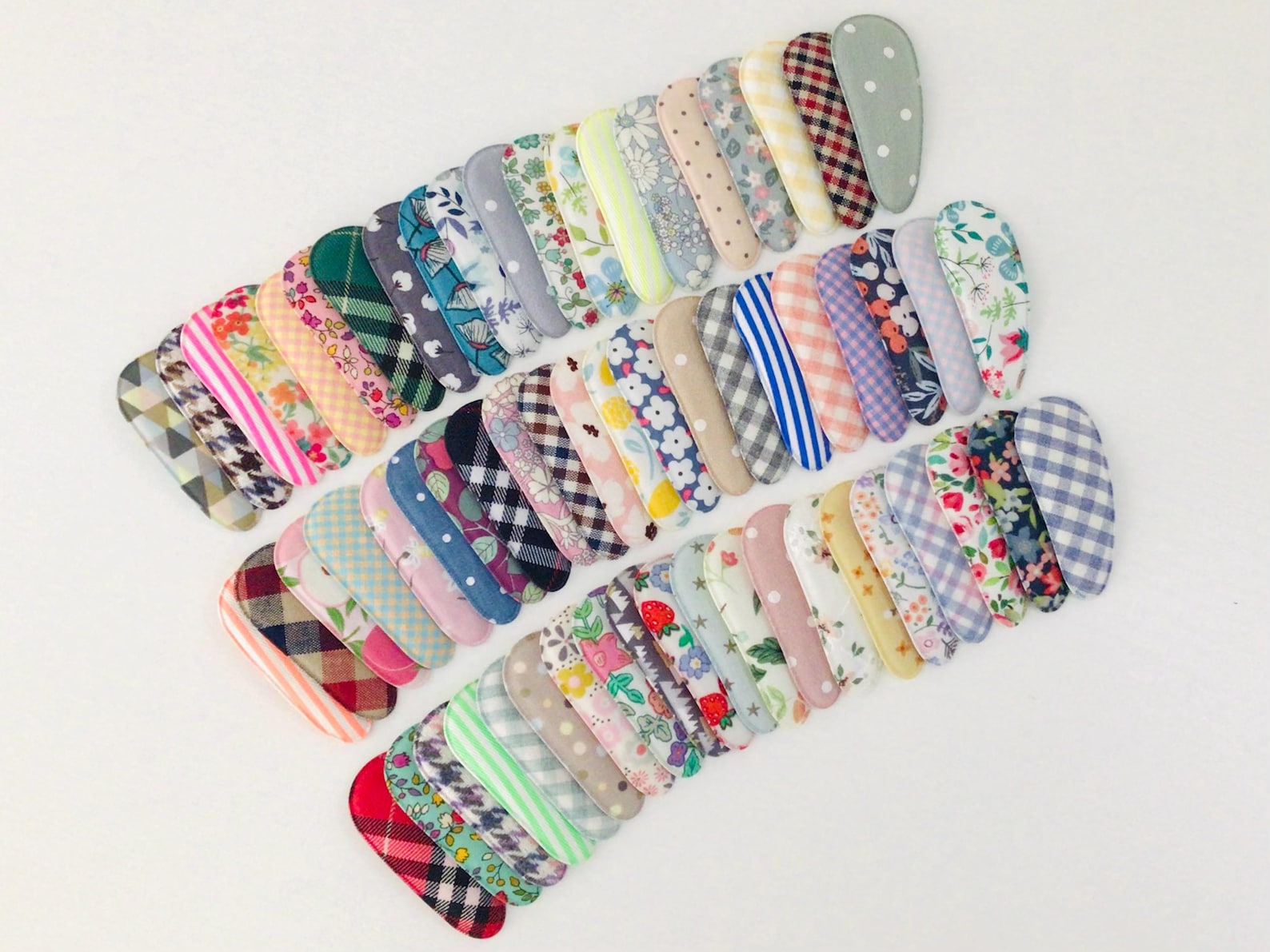Grab Bag of Fabric Covered Snap Clips Girls Snap Clips School Hair ...