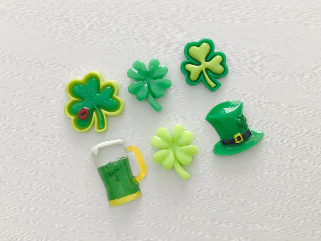 6 Fridge Magnets St Patrick’s Day Magnets Green Clover Magnet Set ...
