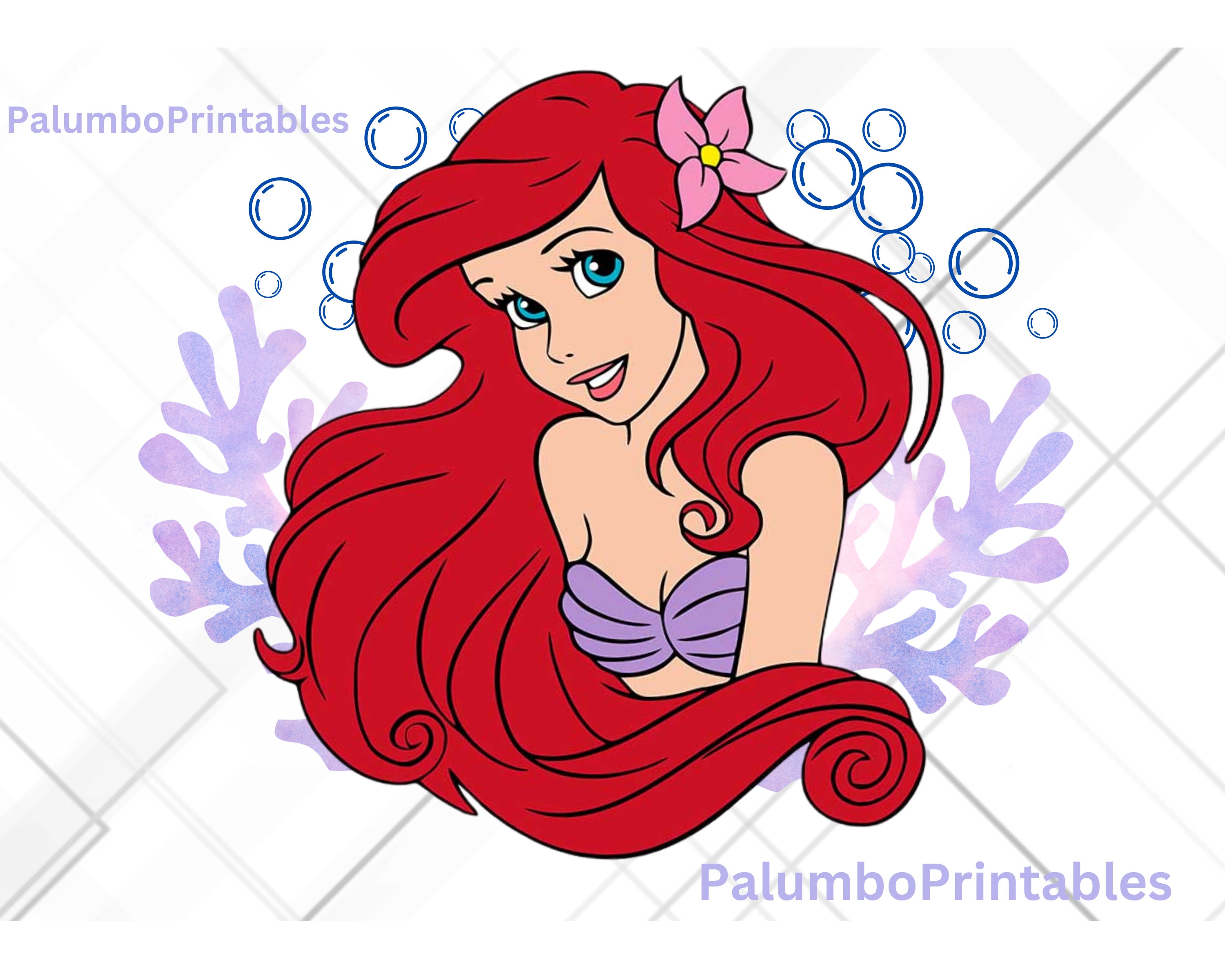 Little Mermaid Digital File Only SVG PNG JPG Sublimation for 16 Oz ...