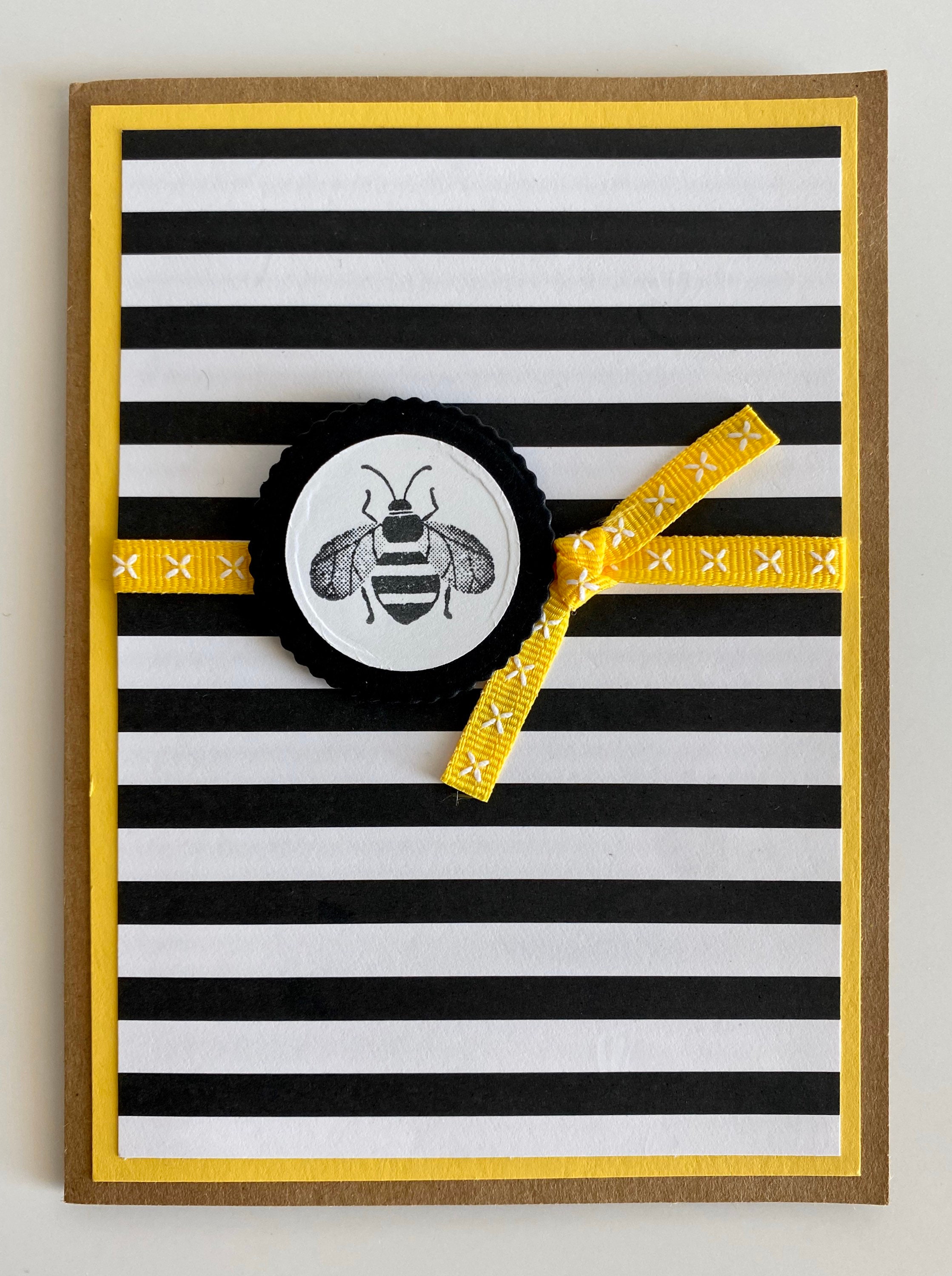 Set of 5 Bee Greeting Cards - Etsy