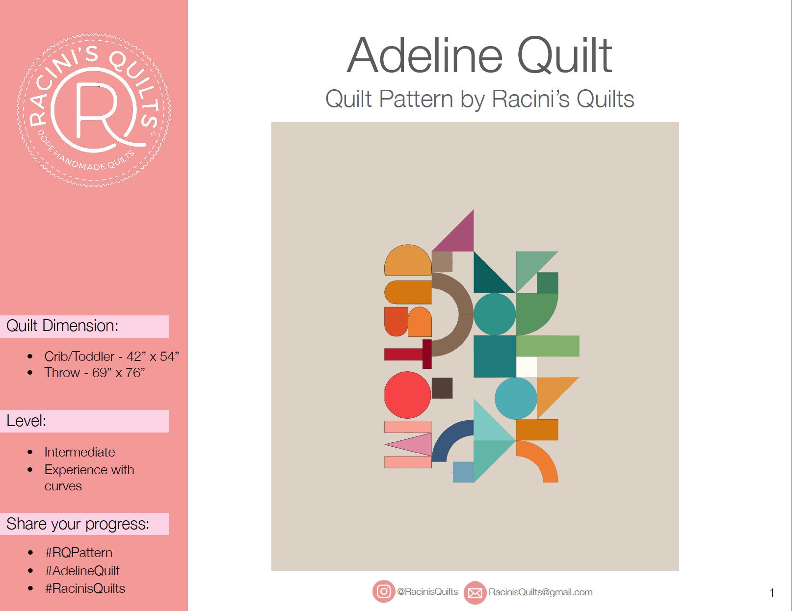 Adeline Quilt Pattern - Etsy