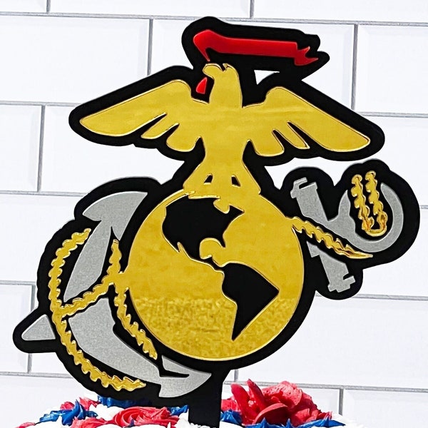 Marine Cake Topper - Etsy