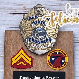Marine Corps Plaques, Marine Corps Retirement Gift, Marine Corps Gift ...