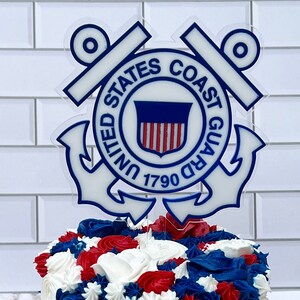 Coast Guard Cake Topper Coast Guard Cake Ideas Coast Guard - Etsy