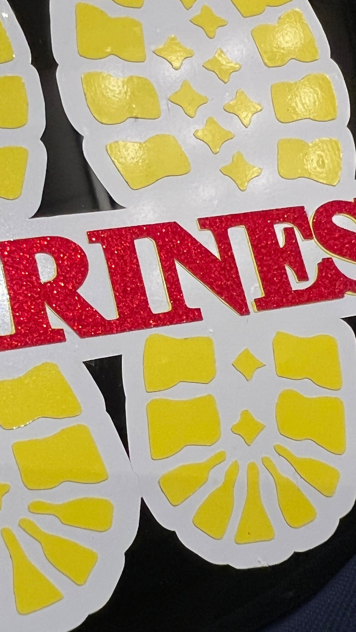 Marine Corps Decal USMC Decal Yellow Footprints the Few. - Etsy