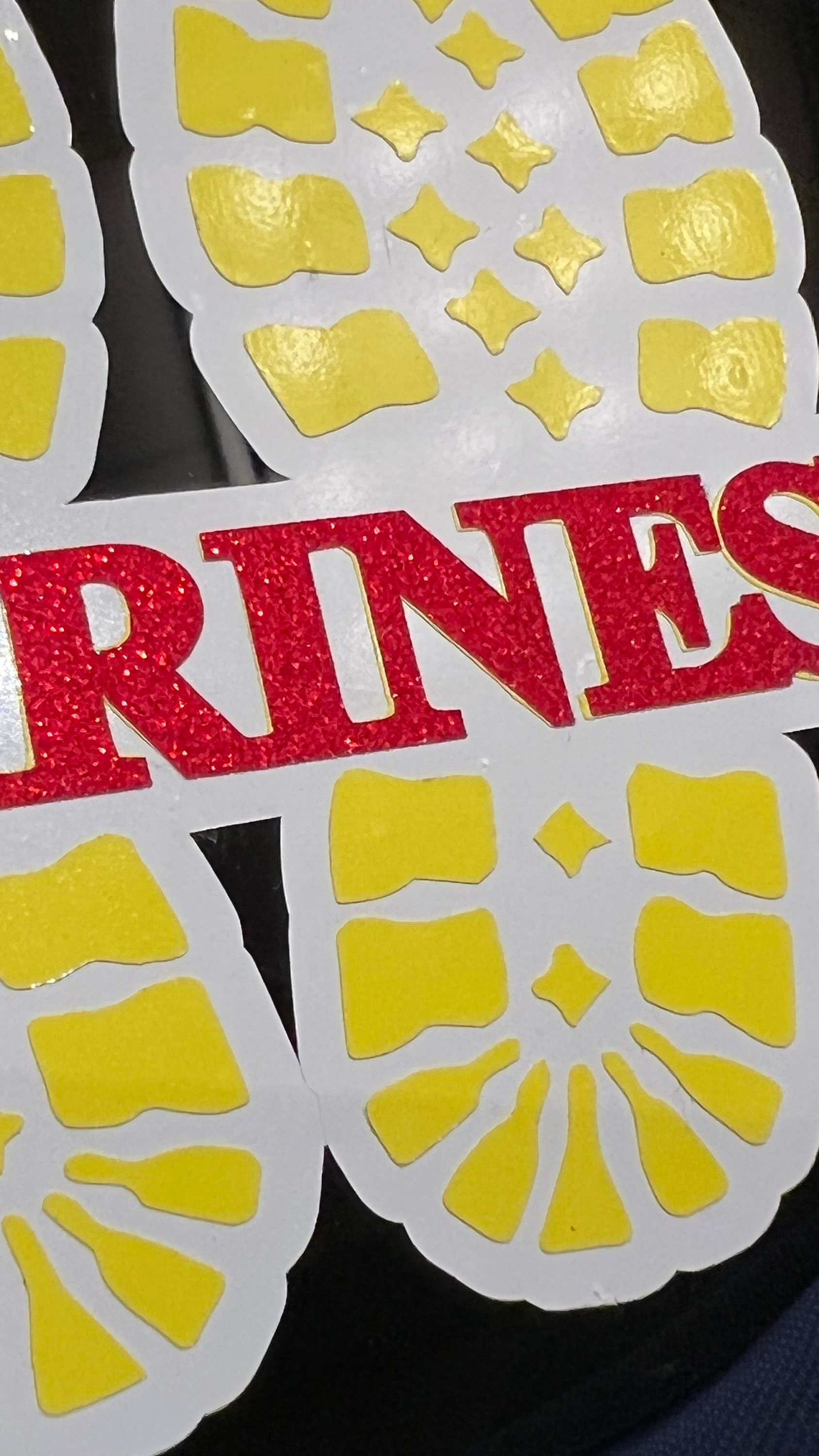 Marine Corps Decal USMC Decal Yellow Footprints the Few. - Etsy