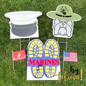 Marines Yard Sign Marines Boot Camp Graduation Marine Corps Ball ...