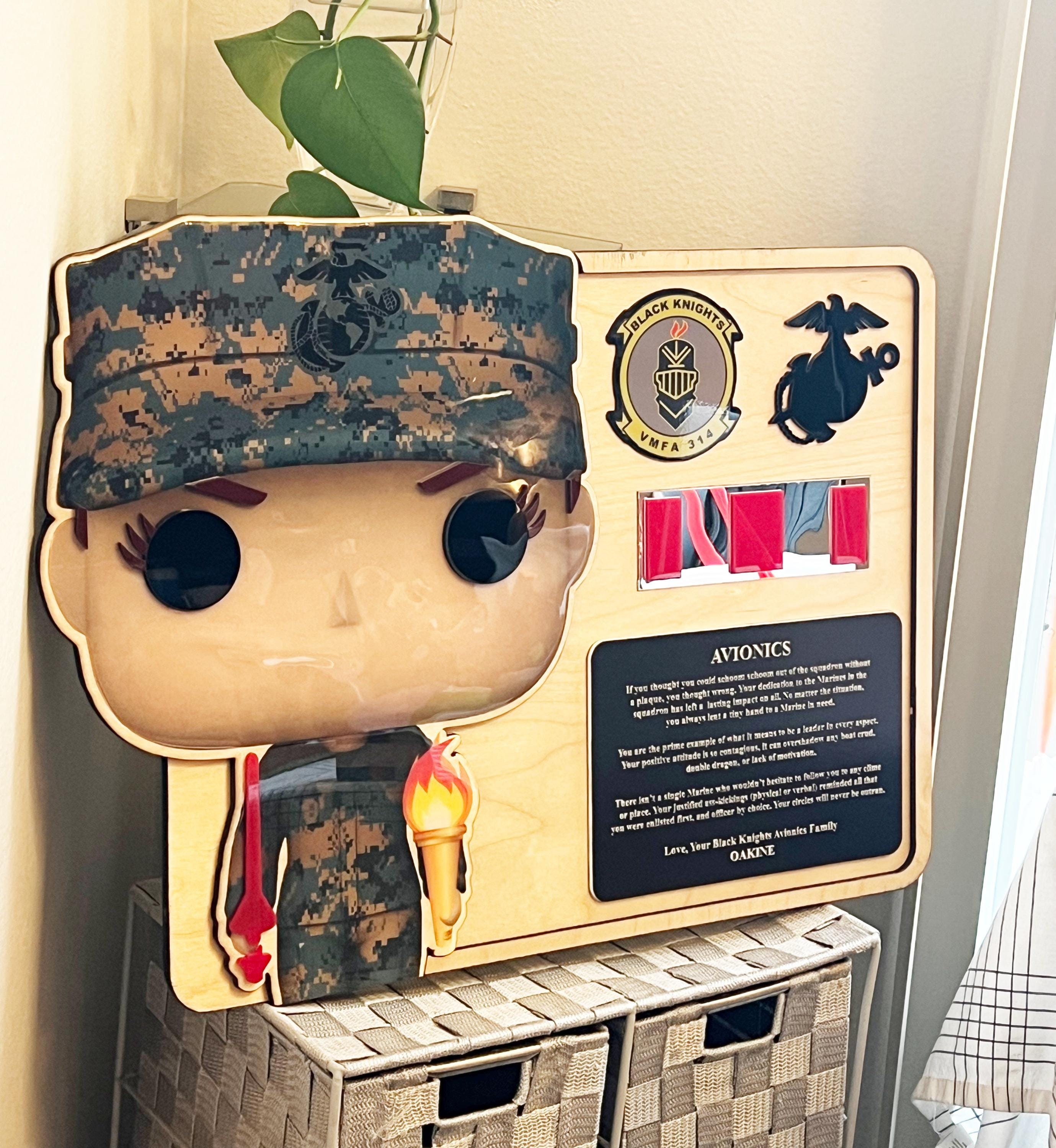 Handmade Marine Corps Retirement Plaque: USMC Gift - Etsy