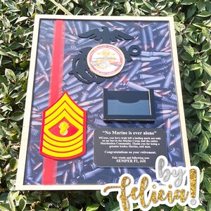 Marine Corps Plaques, Marine Corps Retirement Gift, Marine Corps Gift ...