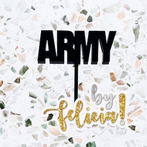 Army Cupcake Toppers, Army Cake Topper, Army Party Decorations, Army ...