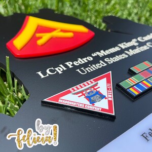 Marine Corps Plaques, Marine Corps Retirement Gift, Marine Corps Gift ...