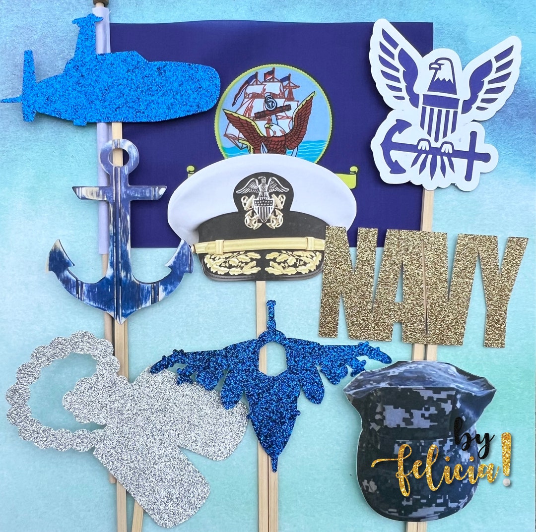 Navy Party Decorations, Navy Boot Camp Graduation, Navy Centerpiece ...