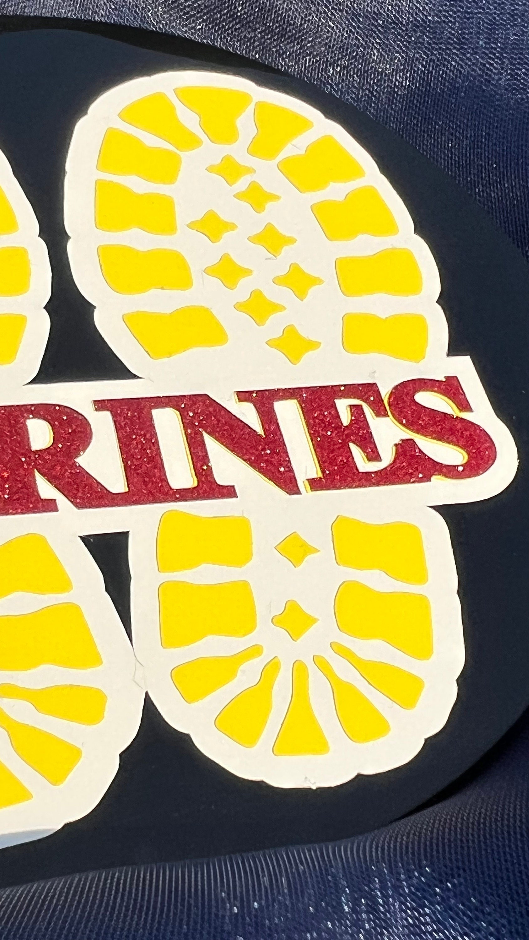 Marine Corps Decal USMC Decal Yellow Footprints the Few. - Etsy