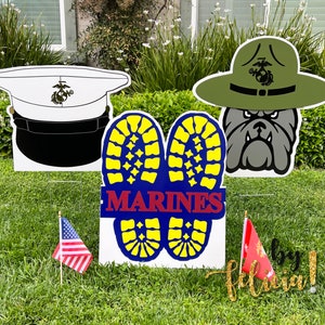 Marines Yard Sign Marines Boot Camp Graduation Marine Corps Ball ...