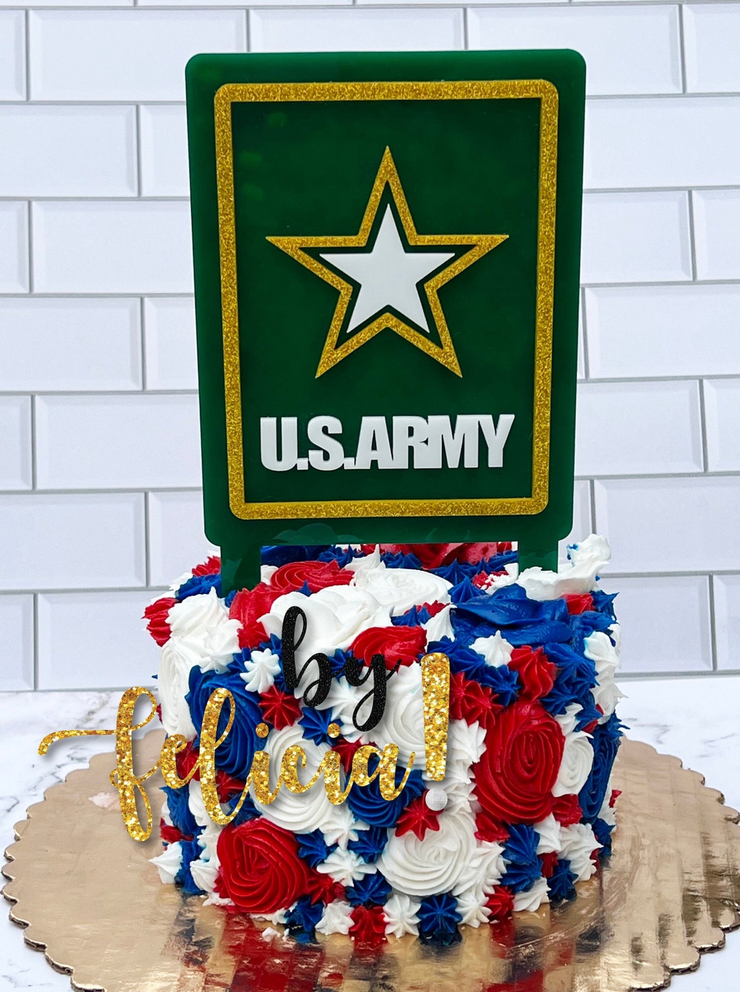 Army Cake Topper, Army Cupcake Topper, Army Party Decoration, Army ...