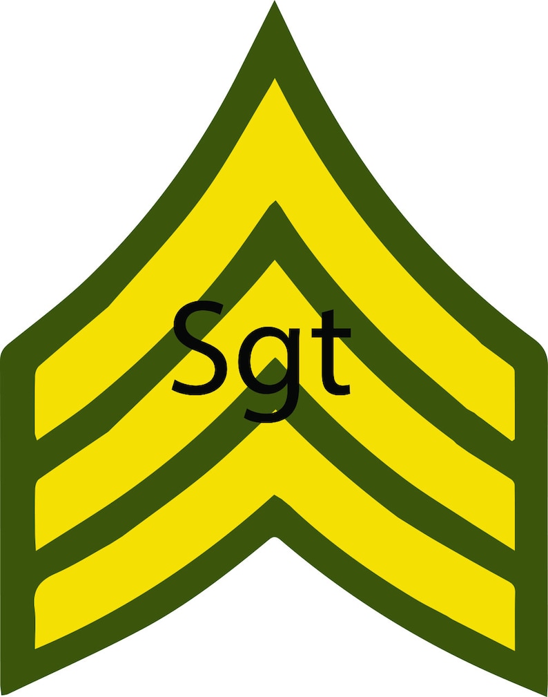 Army Enlisted Rank Insignia SVG Bundle (instant Download) - Etsy