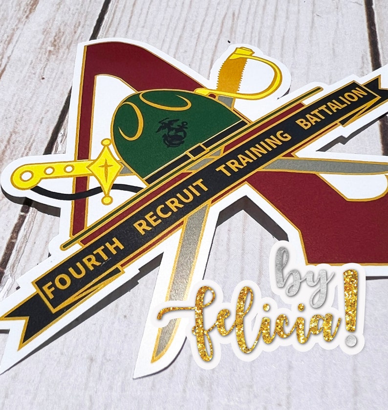 4th Battalion USMC Sticker: Women Marine Veteran, Parris Island, USMC ...