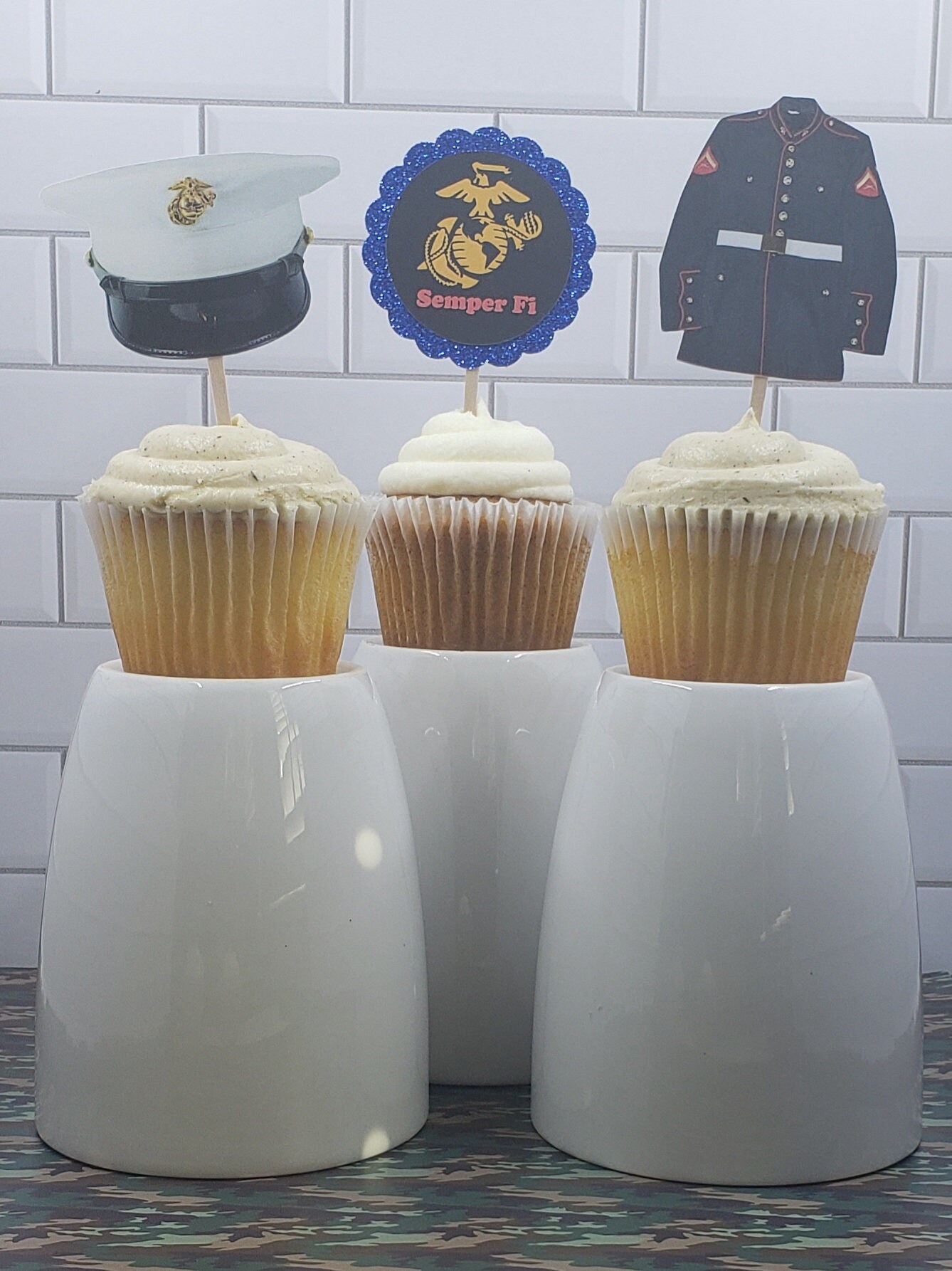 Marines Cupcake Topper USMC Cupcake Topper Marine Corps | Etsy UK