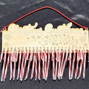 Candy Cane Christmas Countdown | Advent Calendar | Advent Calendar for ...