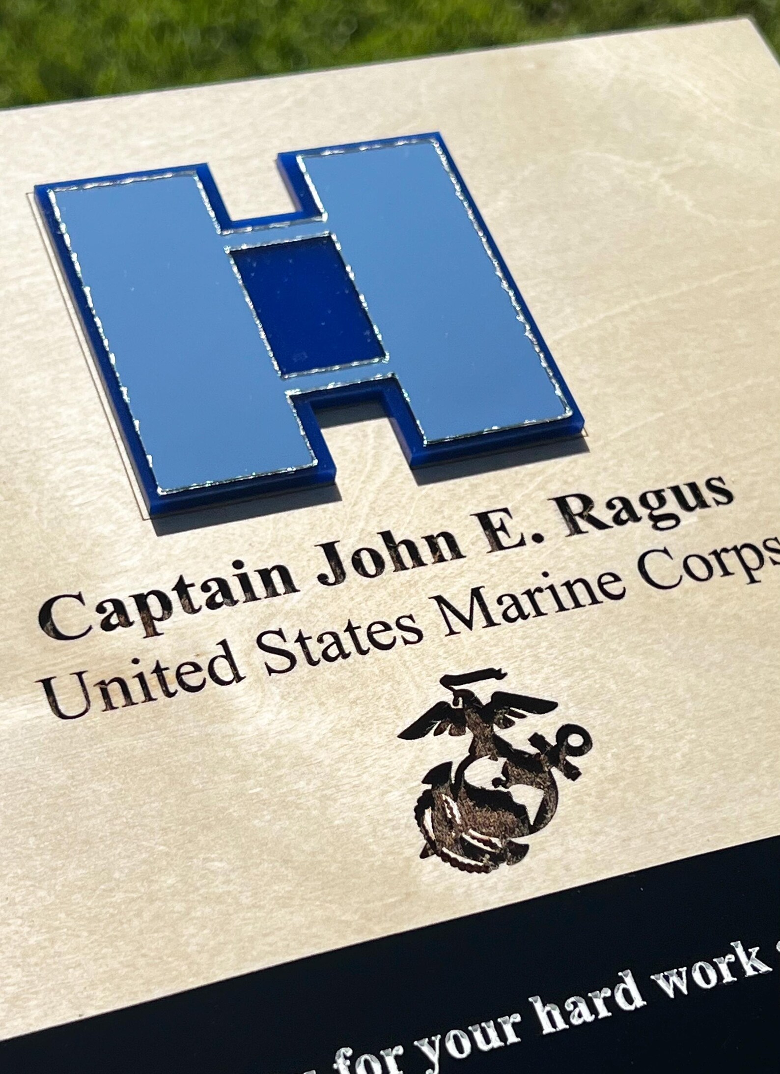 Marine Corps Plaques, Marine Corps Retirement Gift, Marine Corps Gift ...