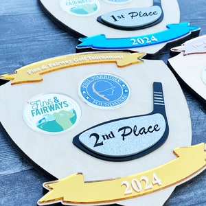 Golf Tournament Plaques, Golf Tournament Gift, Golf Awards, Golf Trophy ...