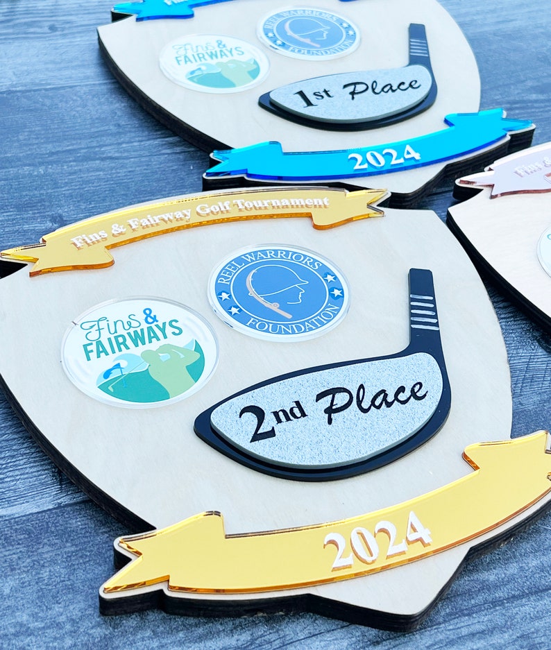 Golf Tournament Plaques, Golf Tournament Gift, Golf Awards, Golf Trophy ...
