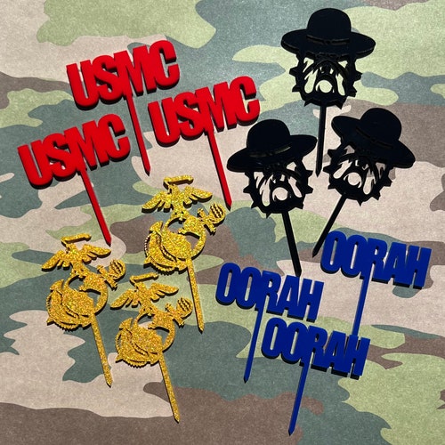 USMC Bound Cake Topper | Etsy