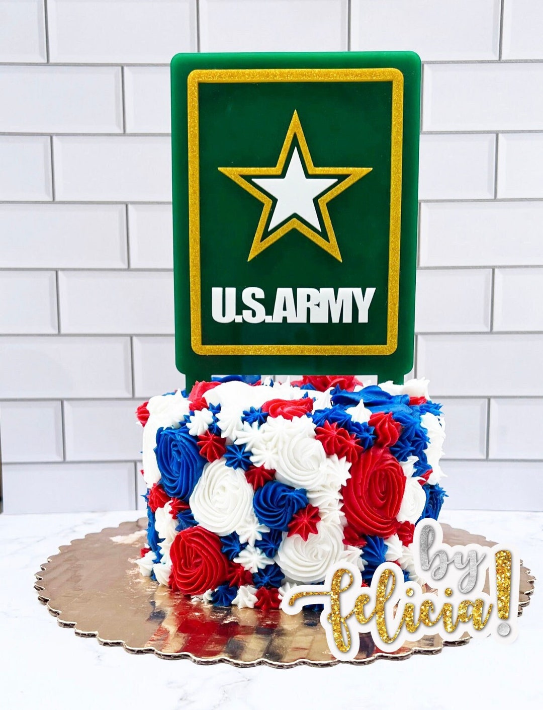 Army Cake Topper, Army Cupcake Topper, Army Party Decoration, Army ...