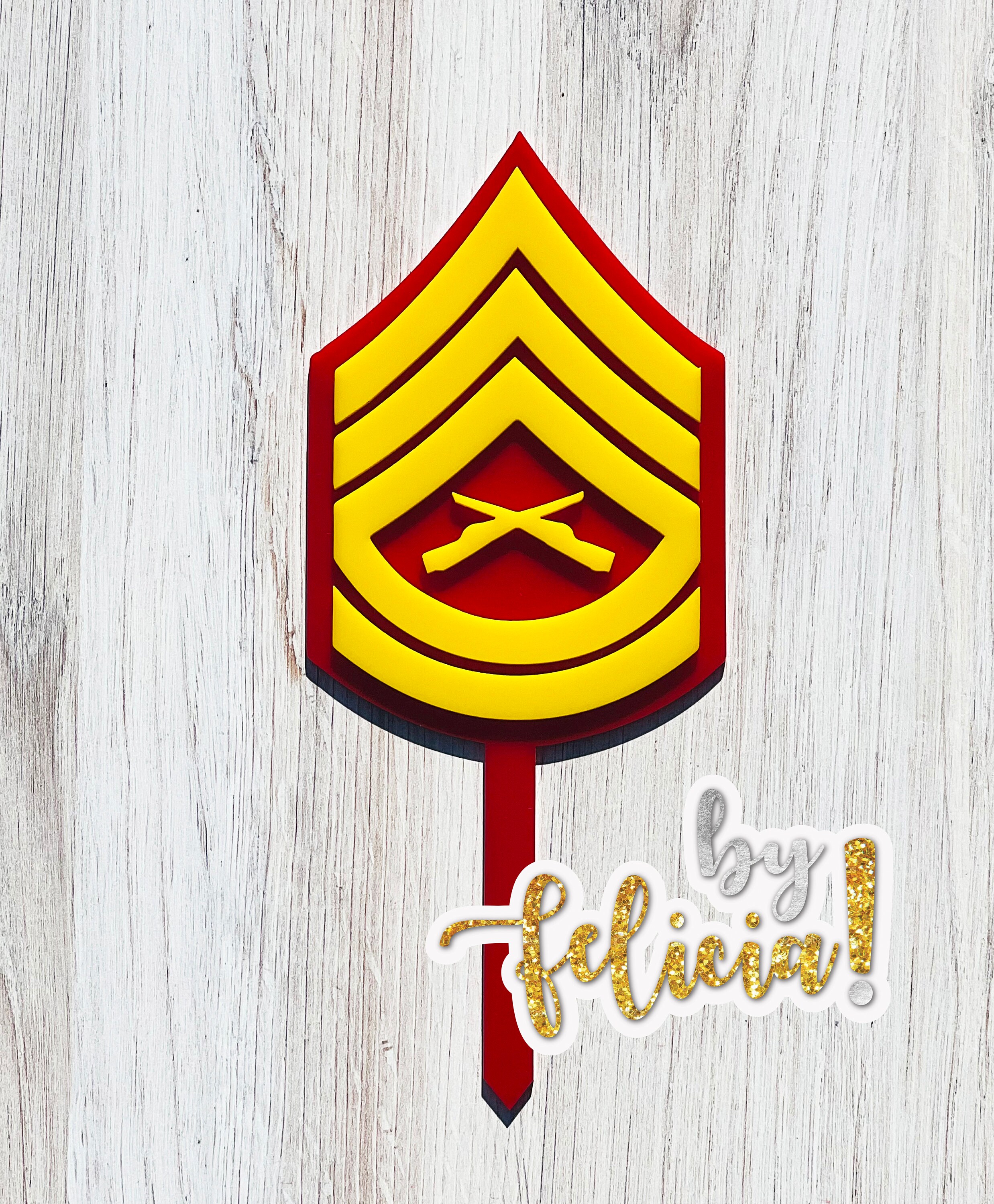 Marine Corps Rank Cake Topper | USMC Cake Topper | Marine Corps ...