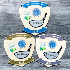 Golf Tournament Plaques, Golf Tournament Gift, Golf Awards, Golf Trophy ...