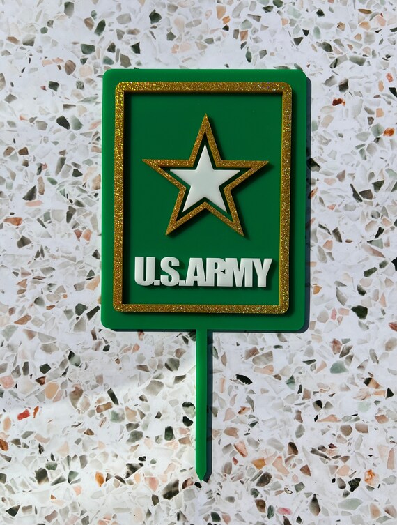 Army Cake Topper Army Cupcake Topper Army Party Decoration | Etsy