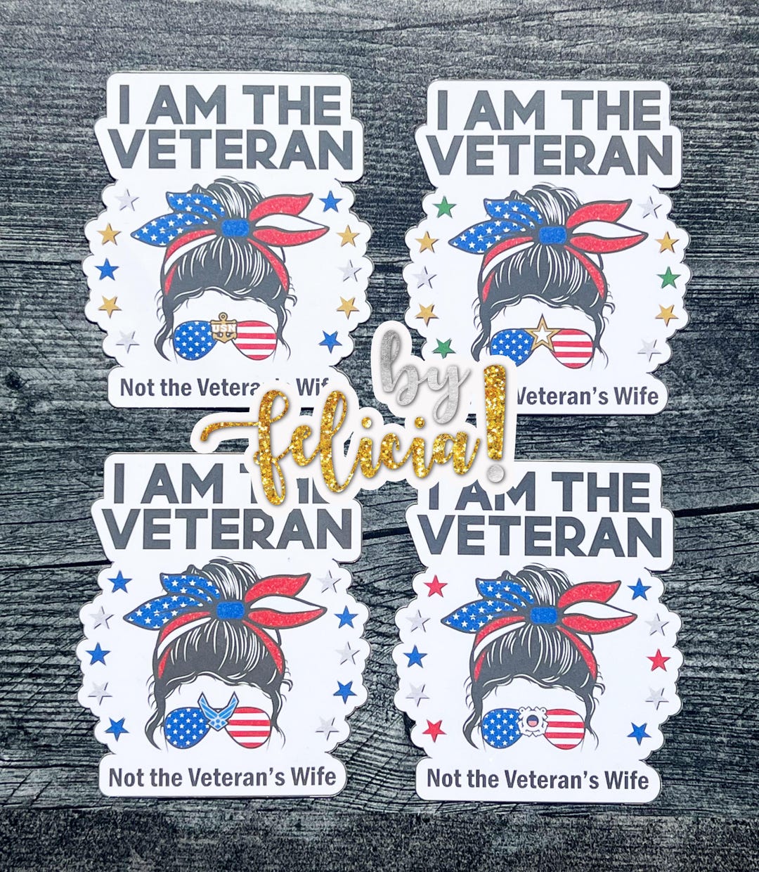 Female Veteran Sticker, Woman Veteran Sticker, Female Army Veteran ...