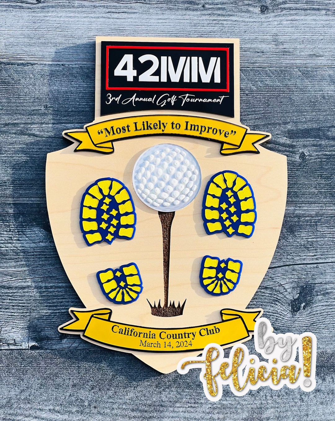 Golf Tournament Plaques, Golf Tournament Gift, Golf Awards, Golf Trophy ...